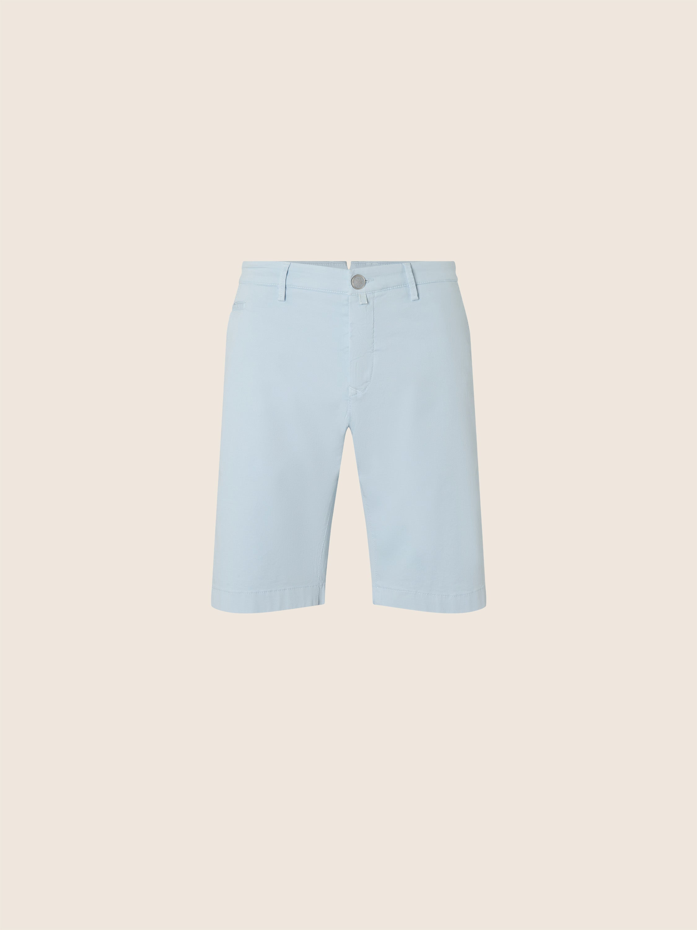 Bob Bermuda Shorts in Opaline Cotton and Lyocell Stretch Twill | Jacob ...